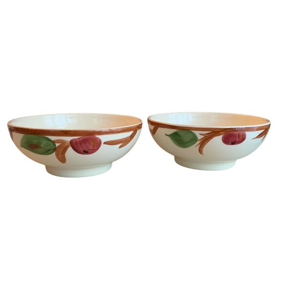 Franciscan | Dining | 2 Franciscan Apple Pattern Footed 55 Oatmeal ...